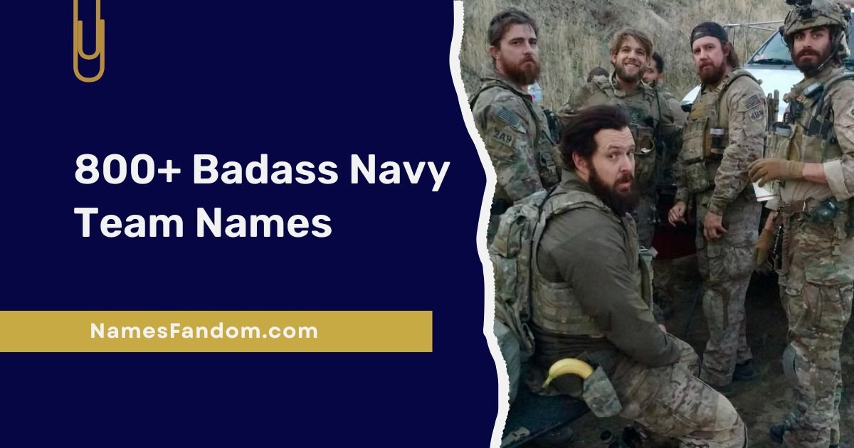 800+ Badass Navy Team Names: Bold And Motivating Ideas